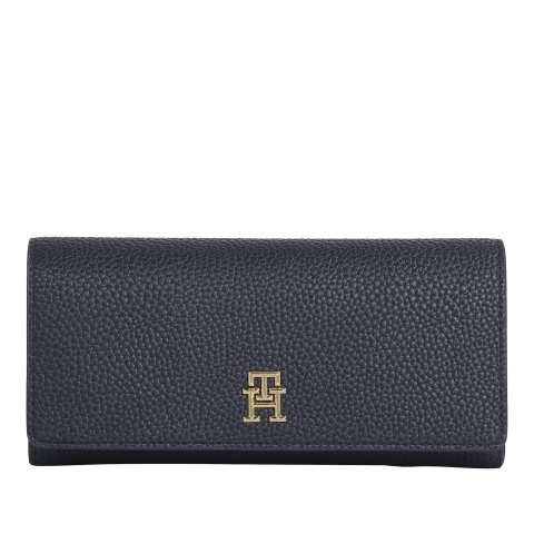 Tommy hilfiger leather flap wallet store