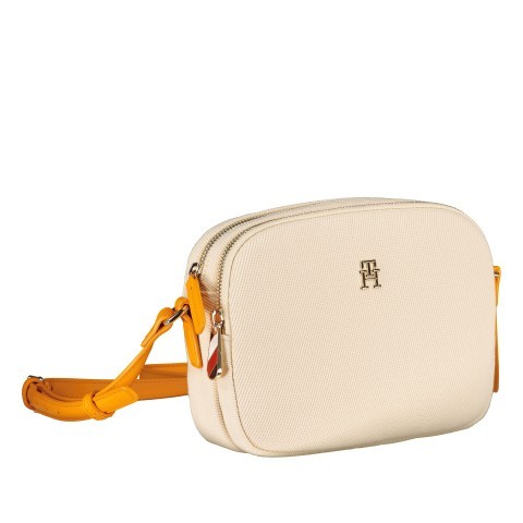 Tommy Hilfiger Umhangetasche Poppy Canvas Crossover Bag Rich Ochre Natural Canvas
